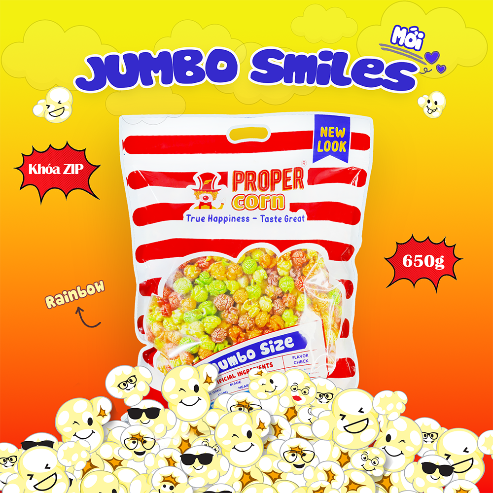 JUMBO SMILES - VỊ MẠCH NHA (TRUYỀN THỐNG) - BIG SIZE – Propercorn