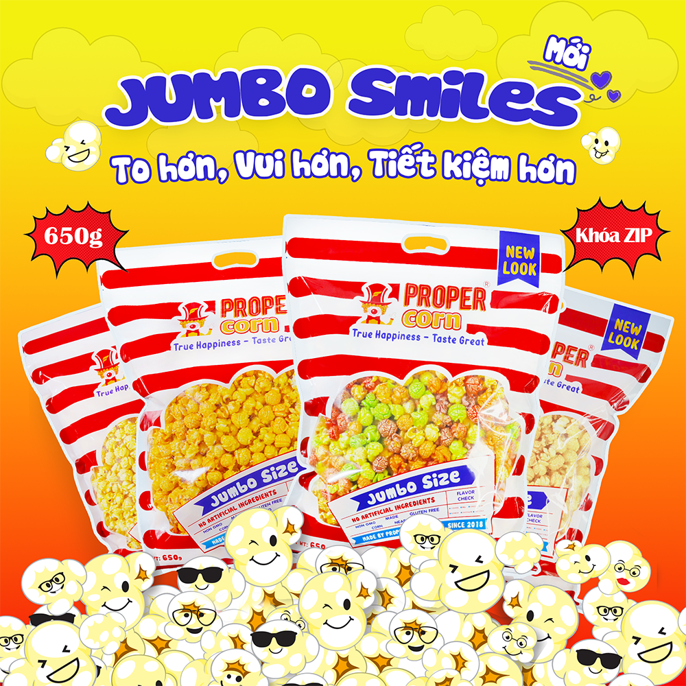 JUMBO SMILES - VỊ RAINBOW - BIG SIZE – Propercorn